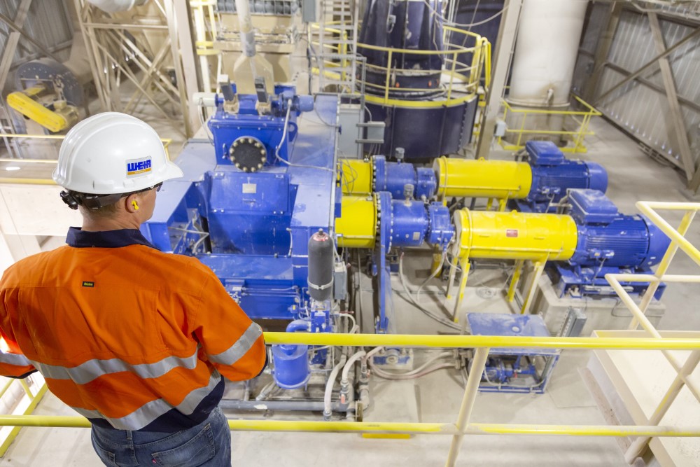 How ENDURON® HPGRs with Air Class Run Water-free | Weir