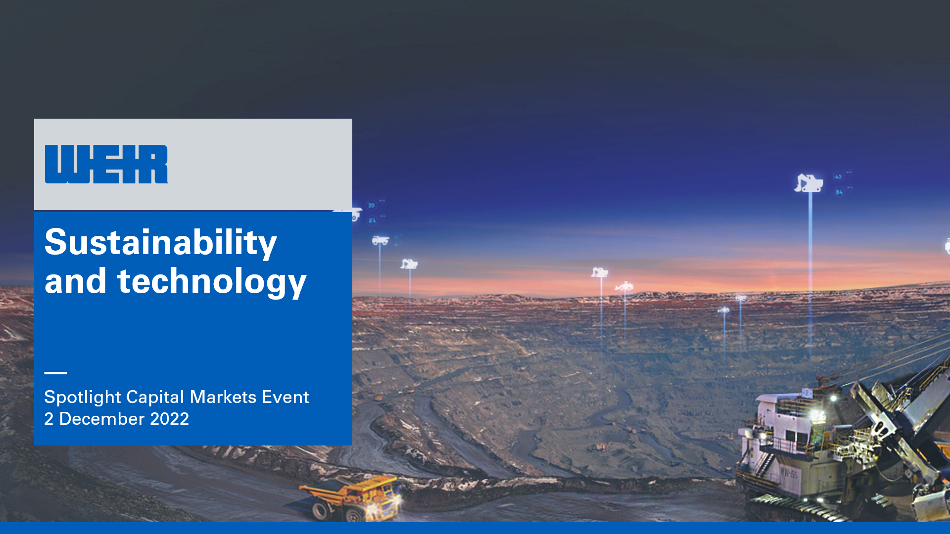 Capital Markets Event - December 2022 | Weir