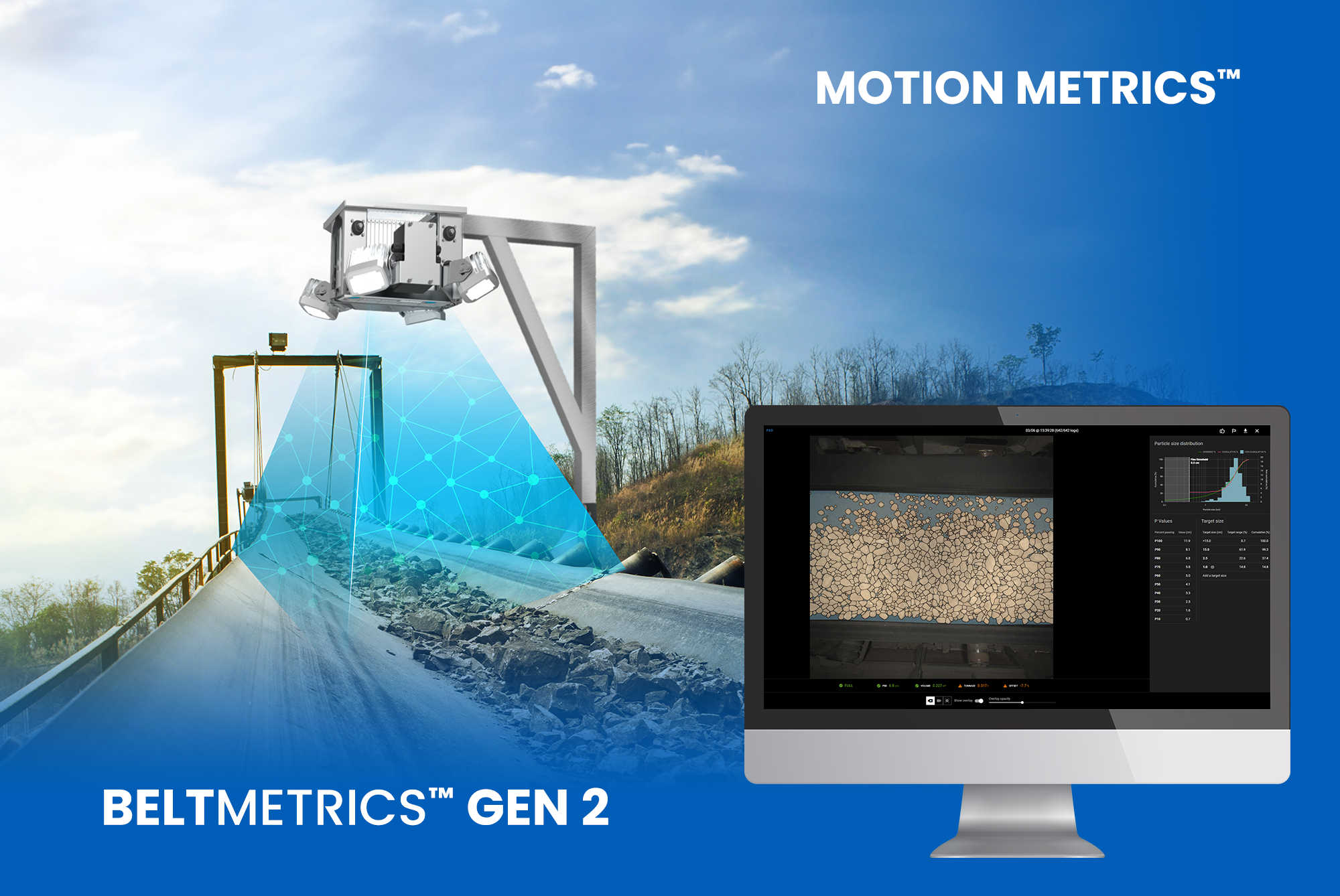BeltMetrics™ Gen 2 | AI-driven belt performance analytics by Motion Metrics™ | Weir