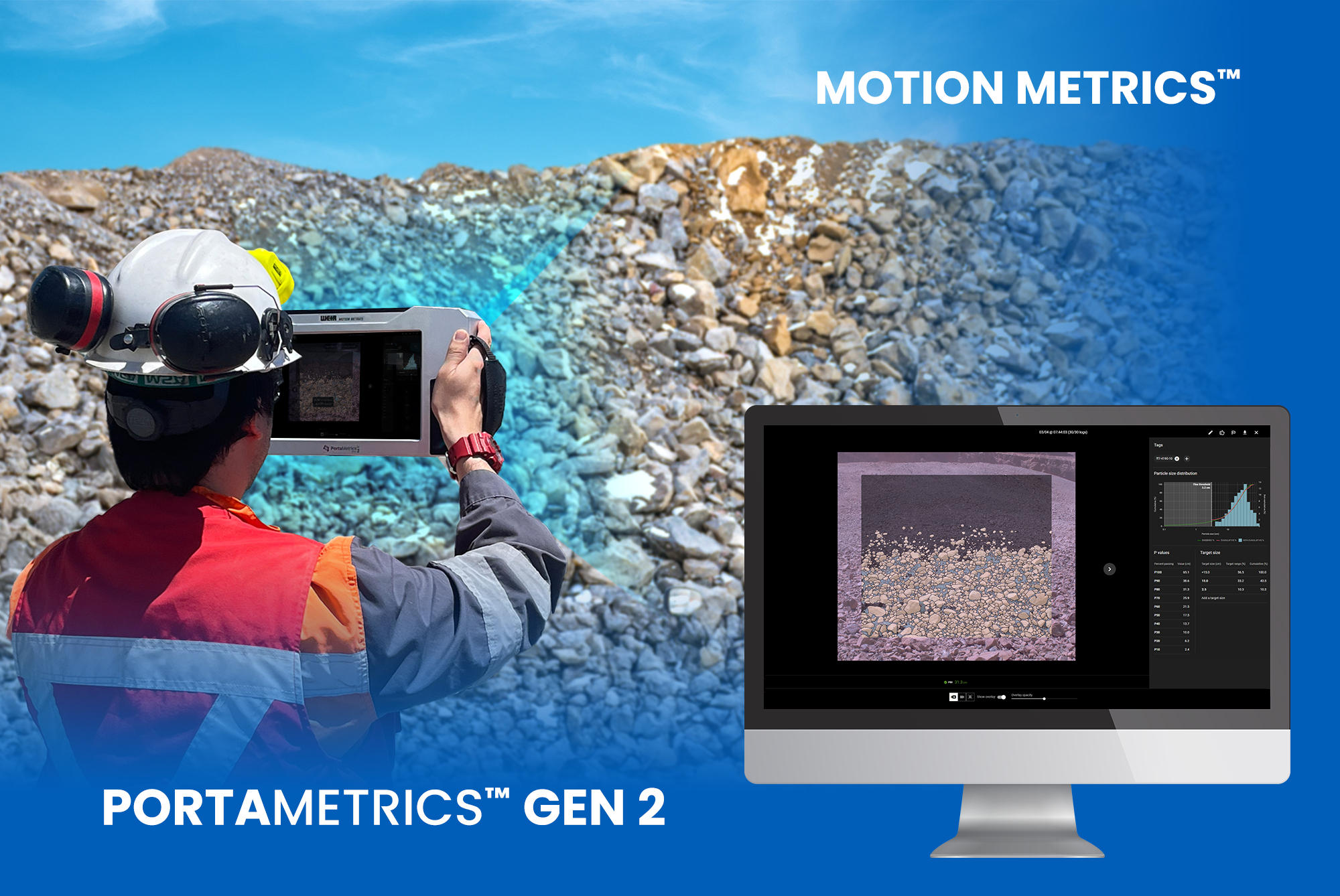 PortaMetrics™ Gen 2 | Portable Rock Fragmentation Analysis Tool | Weir